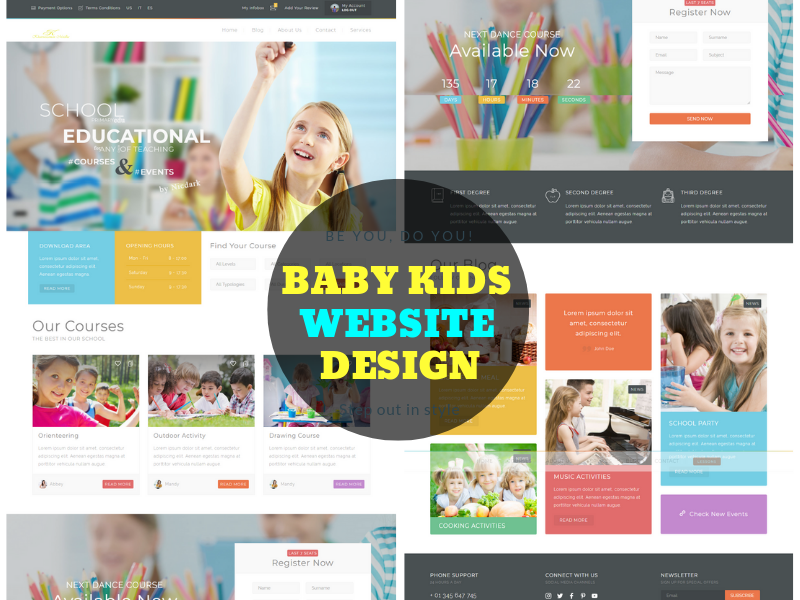 Baby Kids Website Design by khairuzzaman Mridha on Dribbble