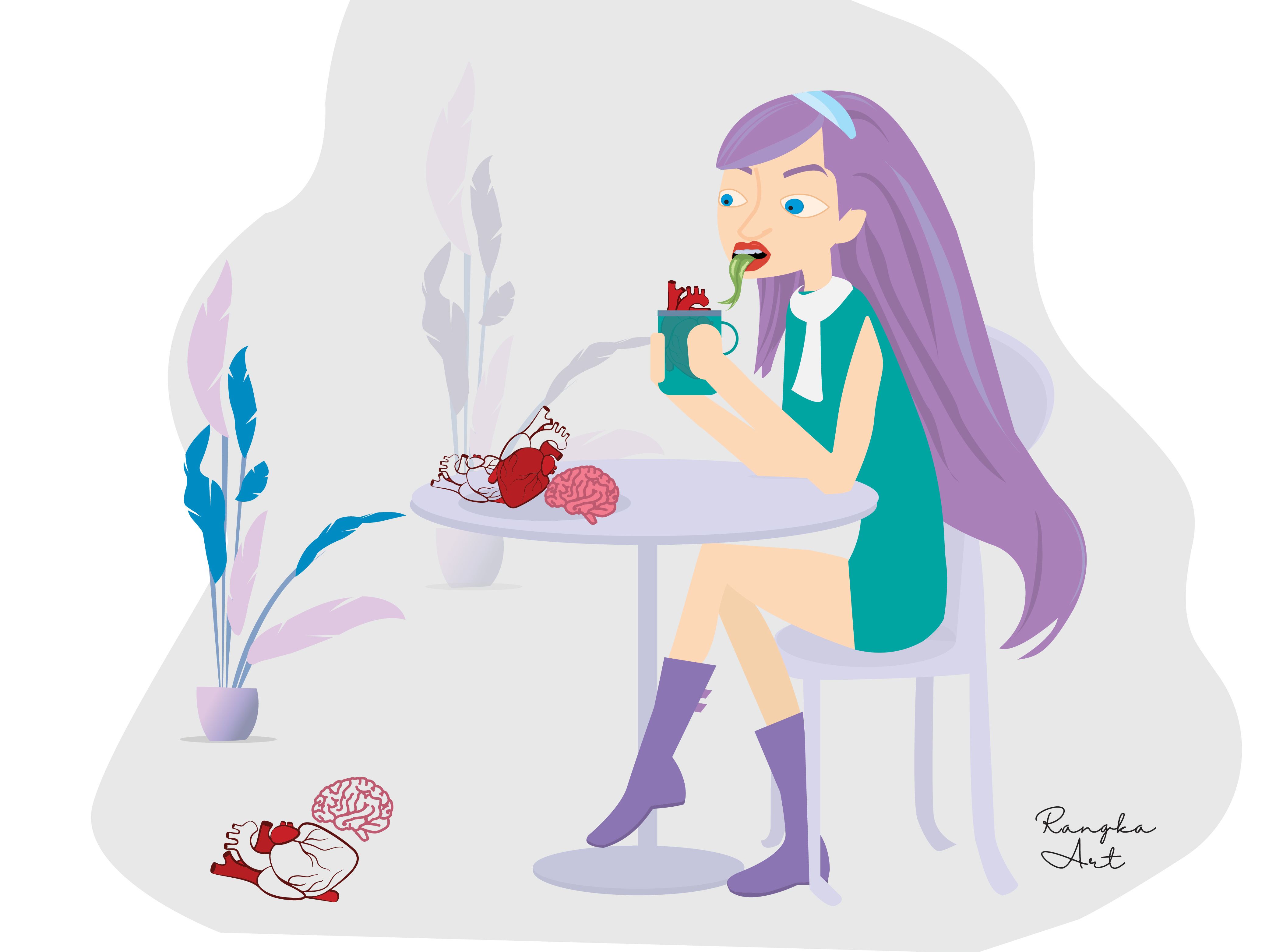 Snake Lady by Ranak on Dribbble