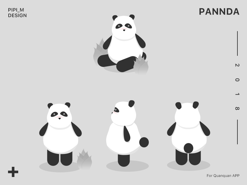 Panda by Hui Yu on Dribbble