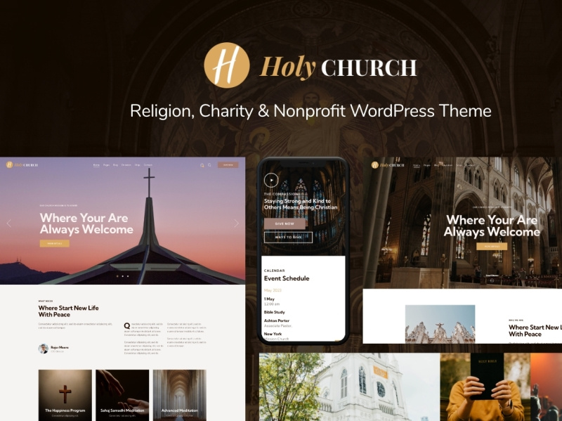 Holy Church | Religion, Charity & Nonprofit WordPress Theme by Ancora ...
