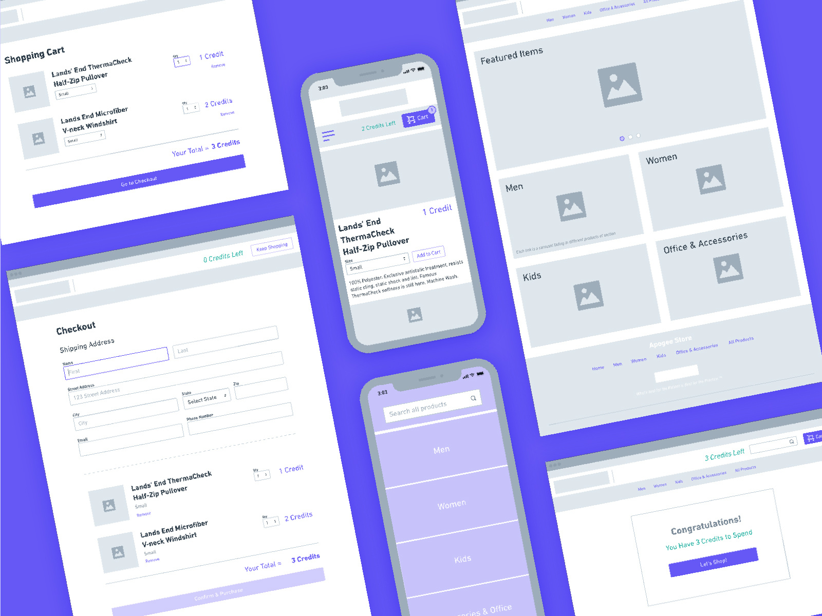 Ecommerce Wireframes by Jeff on Dribbble