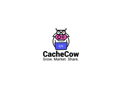 Cache Cow. Grow. Market. Share. by Creative Shift on Dribbble