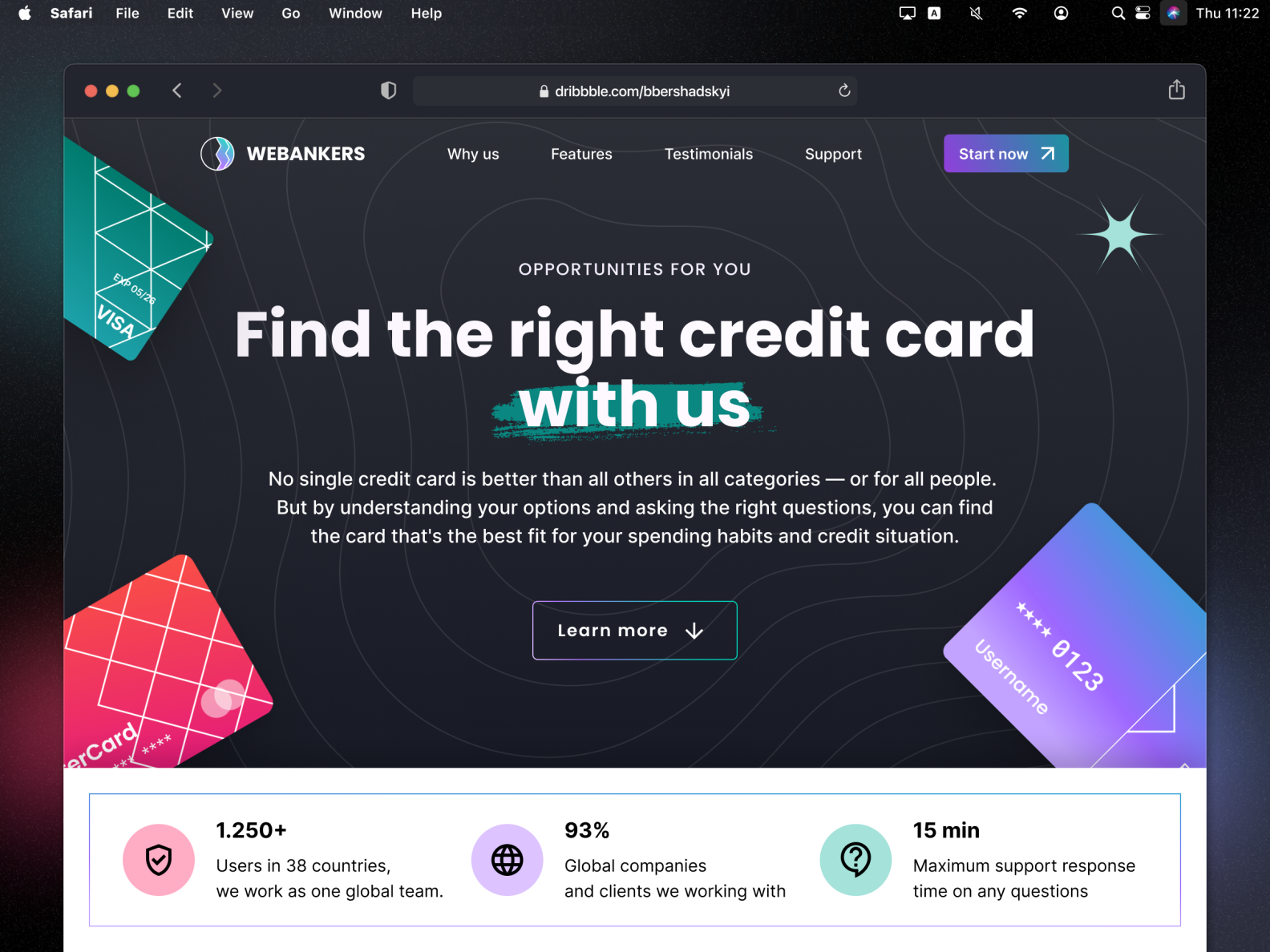 Bank Finance Website by Bohdan Bershadskyi on Dribbble