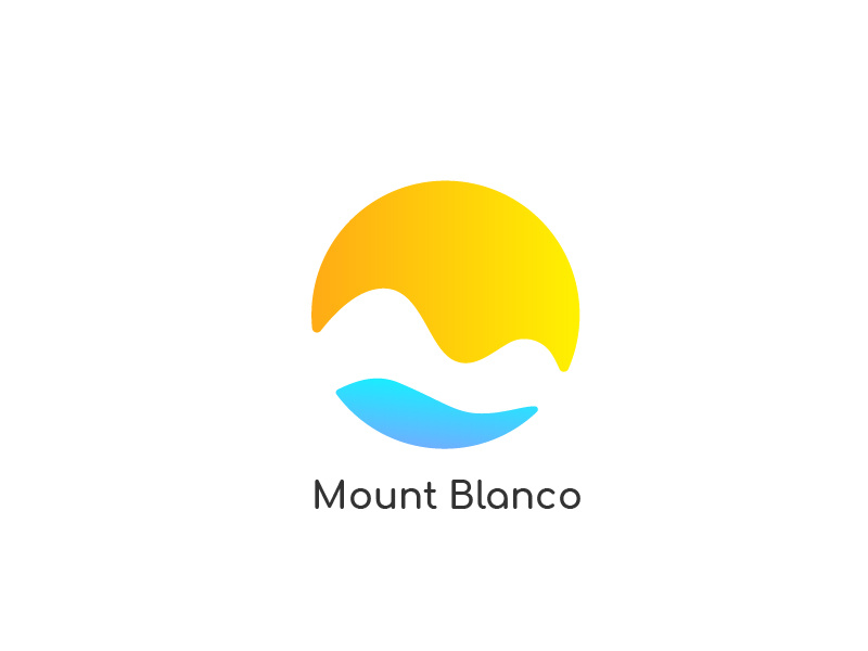 Daily Logo 8/50 Mount Blanco by Aravind Karthick on Dribbble