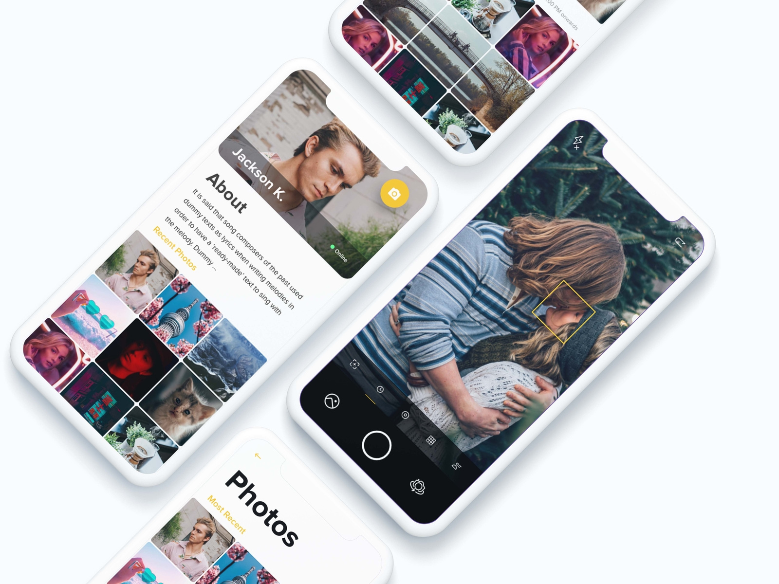 Camera App Screens UI by uxkasim on Dribbble