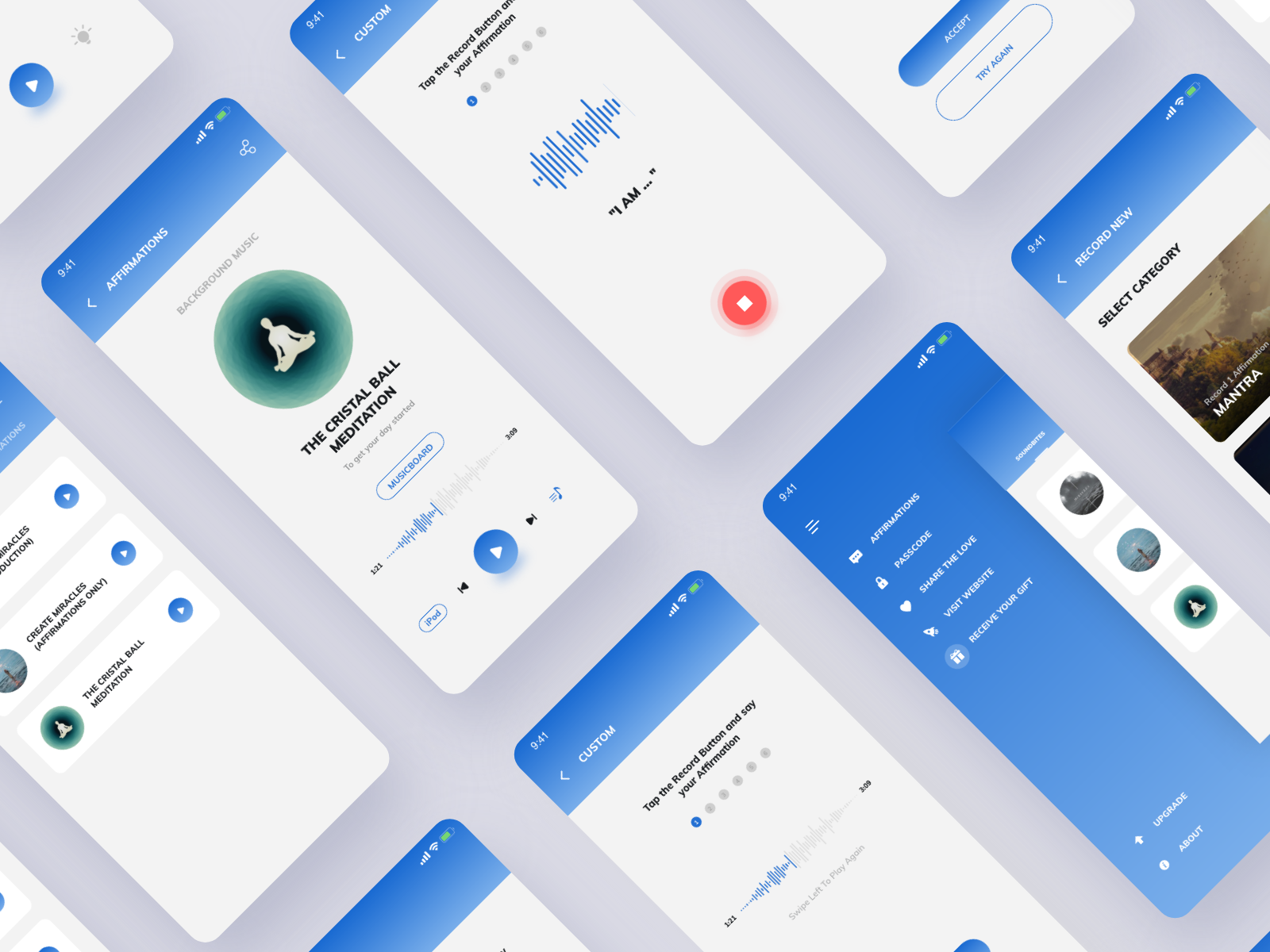 Affirmation app design UI by uxkasim on Dribbble