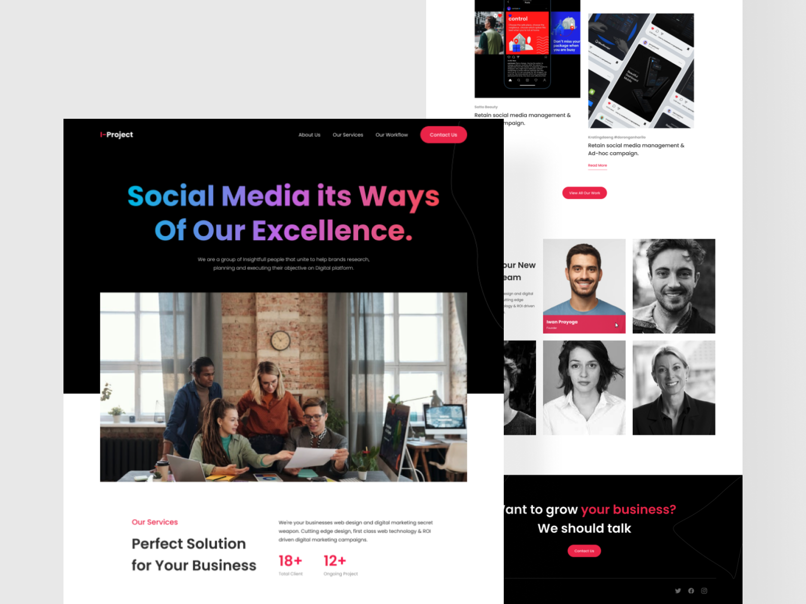 Digital Marketing Landing Page by Riduwan Gustama on Dribbble