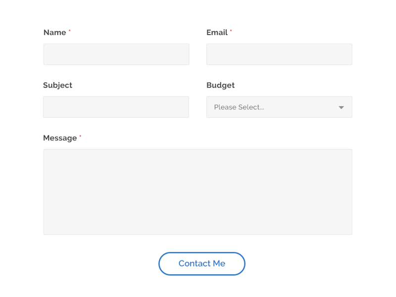 Simple Contact Form by Seb Kay on Dribbble