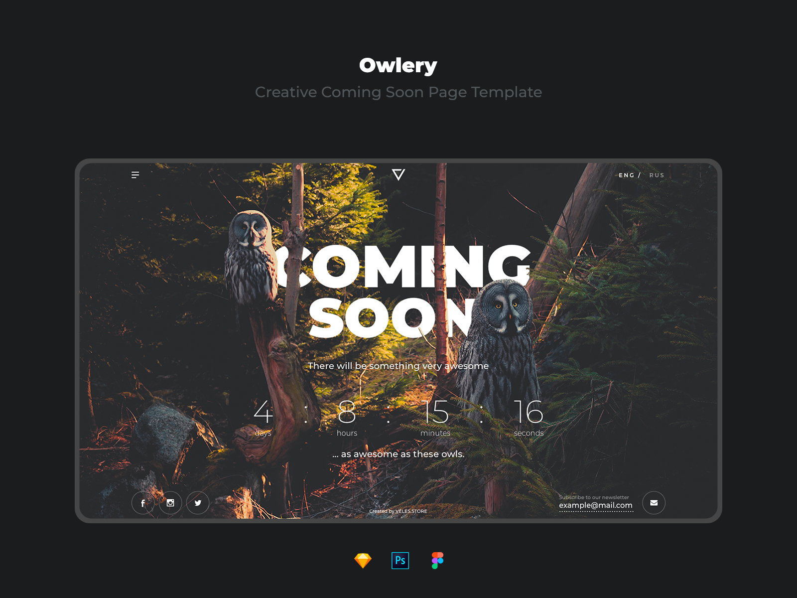 Owlery - Creative Coming Soon Page Template by Alexandr Gorbatov on ...