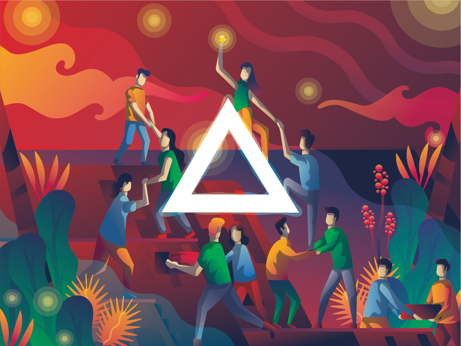 The Elevate Illustration by Rendy Kusuma on Dribbble
