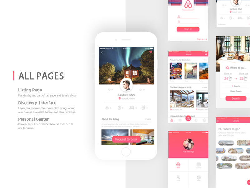 airbnb interface revision exercises by Fei Fei on Dribbble