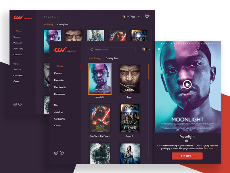 CGV Cinema Concept for Desktop App by Yoppy Ramadhoni on Dribbble