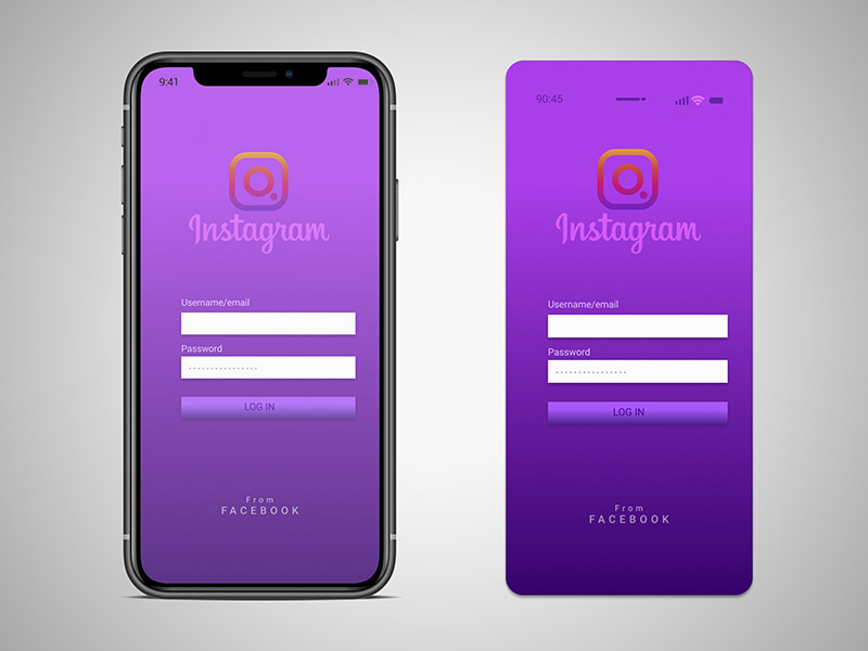 redesign the login screen of an app. by Helena Layzu on Dribbble