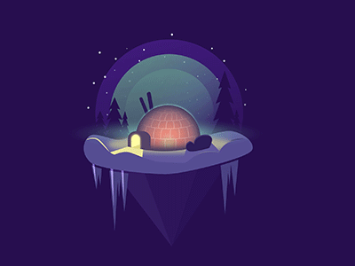 Floating Igloo 01 by Helena Layzu on Dribbble