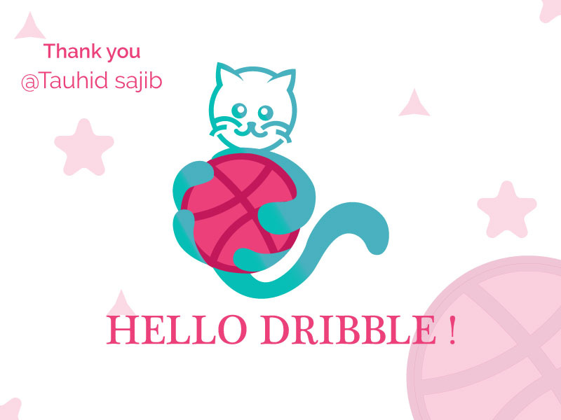 Hello Dribble by Robeul Aoual Robin on Dribbble