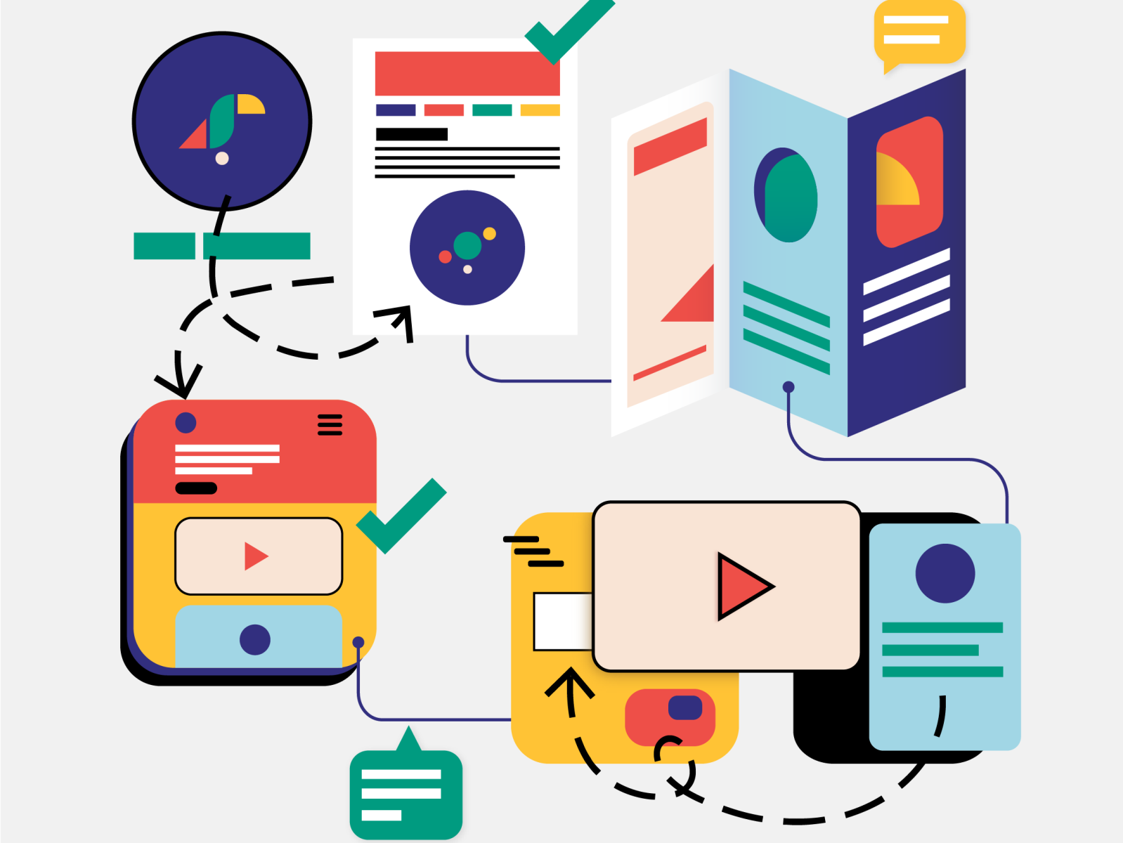 Style Frame for Let's Make It by David Muenich on Dribbble