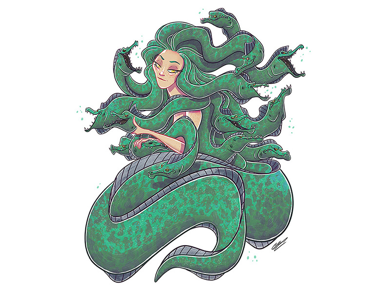 MEDUSA MERMAID by Olivier Silven on Dribbble