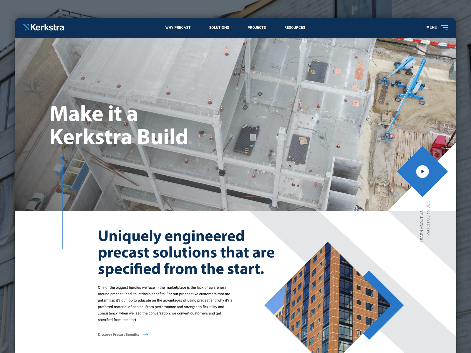 Kerkstra | Website by Travis Fahlen on Dribbble