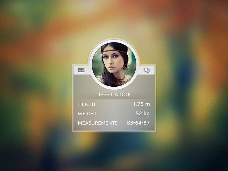 Profile Badge by E-legance.net on Dribbble