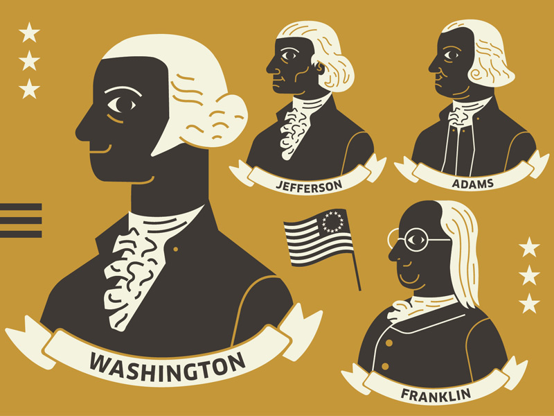 Founding Fathers by Tad Carpenter on Dribbble