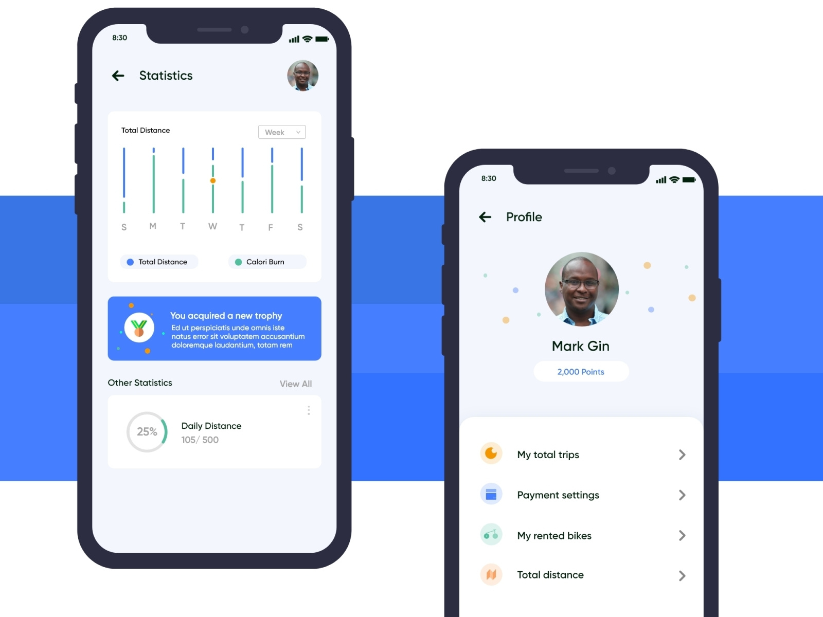 Miles Tracker App by InkFlare on Dribbble