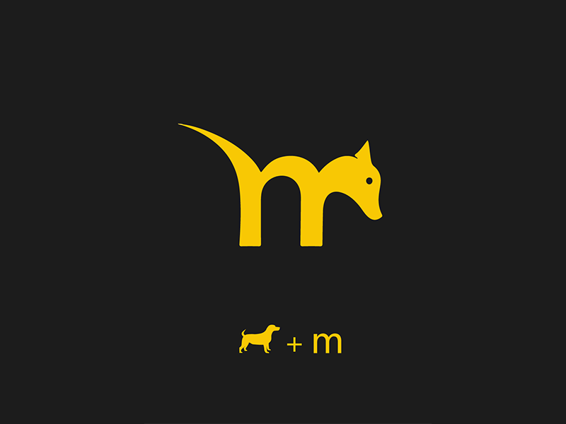 M + Dog Logo by Elppa Art on Dribbble