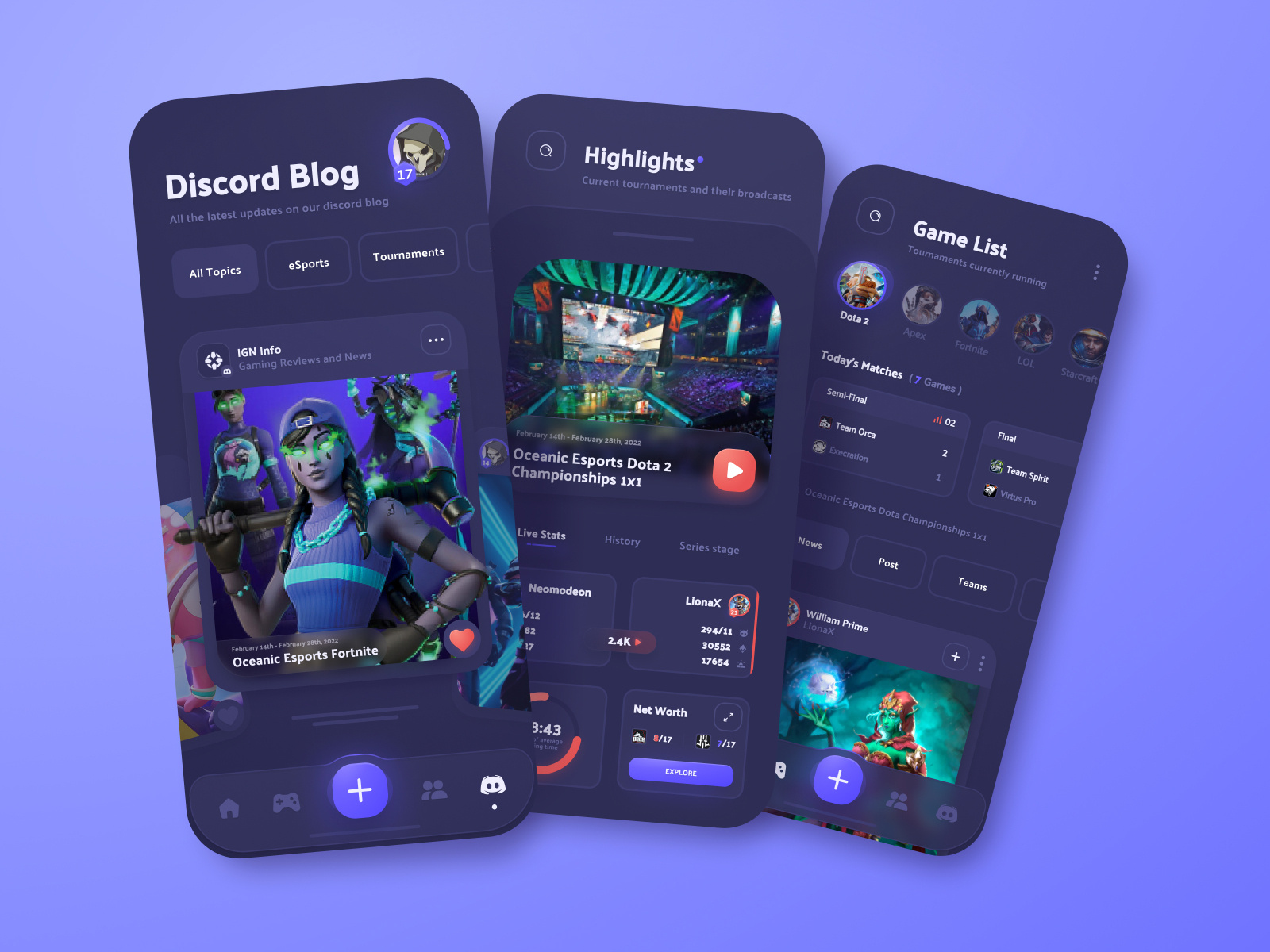 GX gaming platform: Mobile app by Lev Modeon for Neomodeon Studio on Dribbble