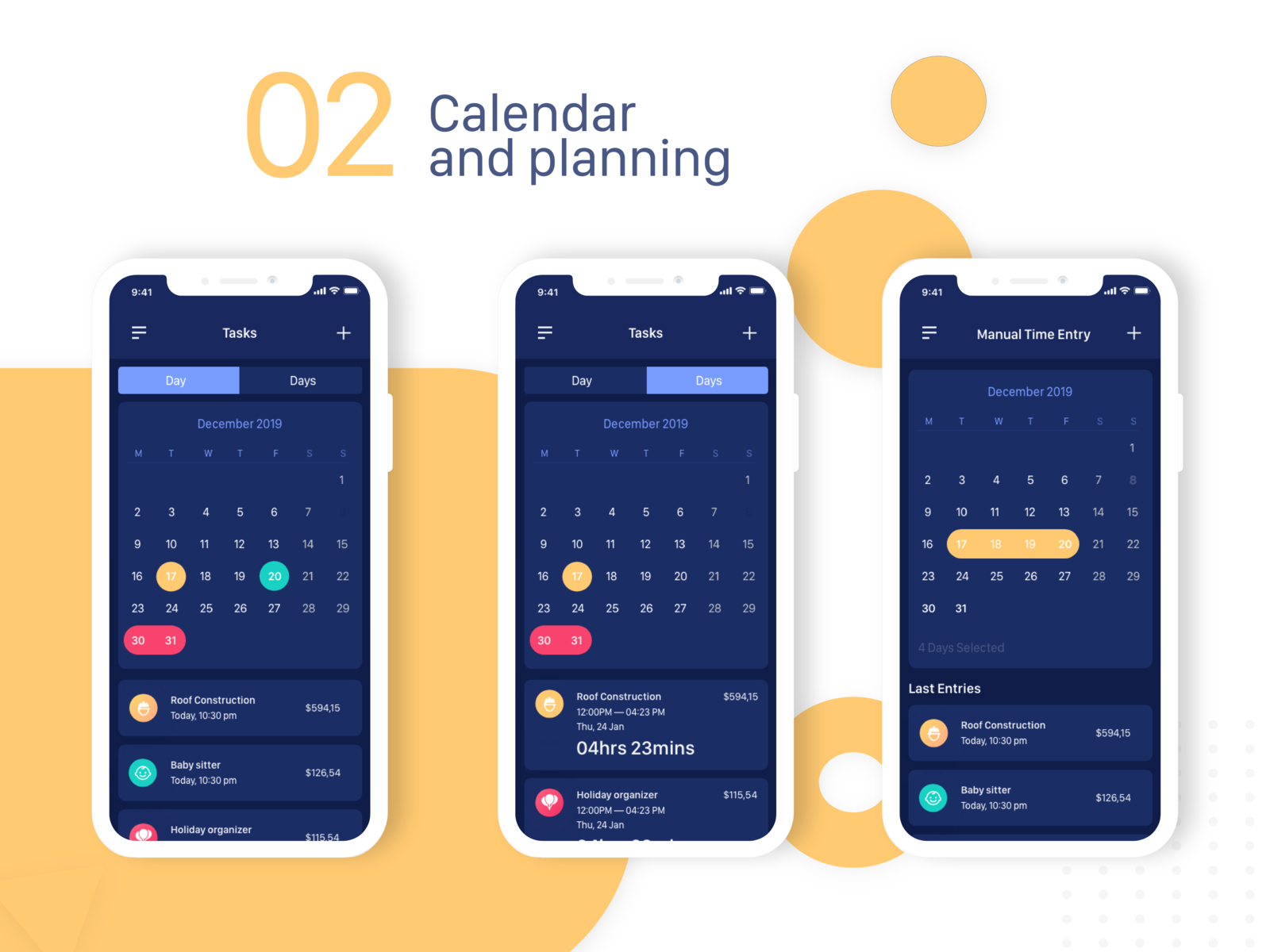 Work Timer Mobile App 02 by Lev Modeon on Dribbble