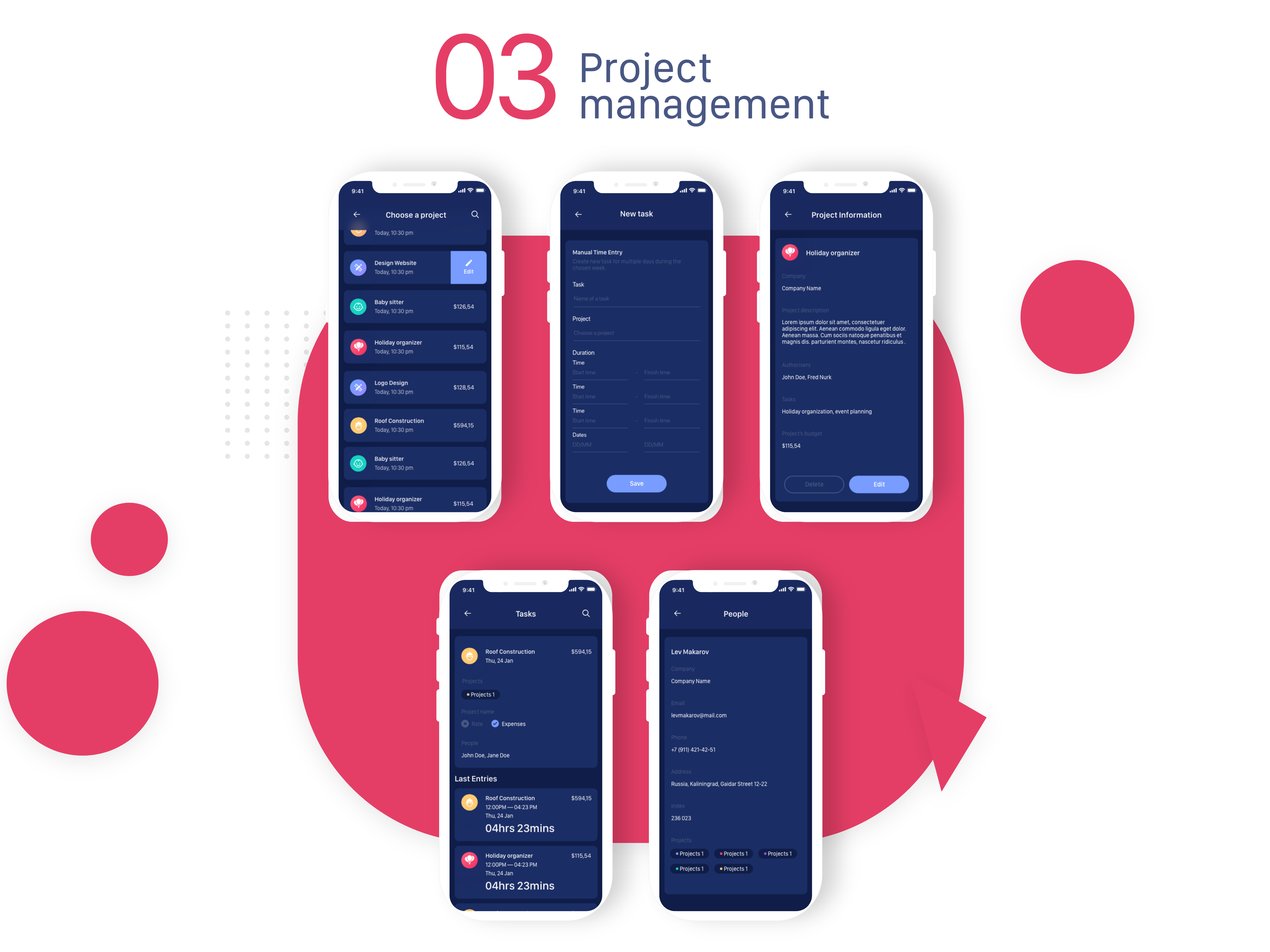 Work Timer Mobile App 03 by Lev Modeon on Dribbble