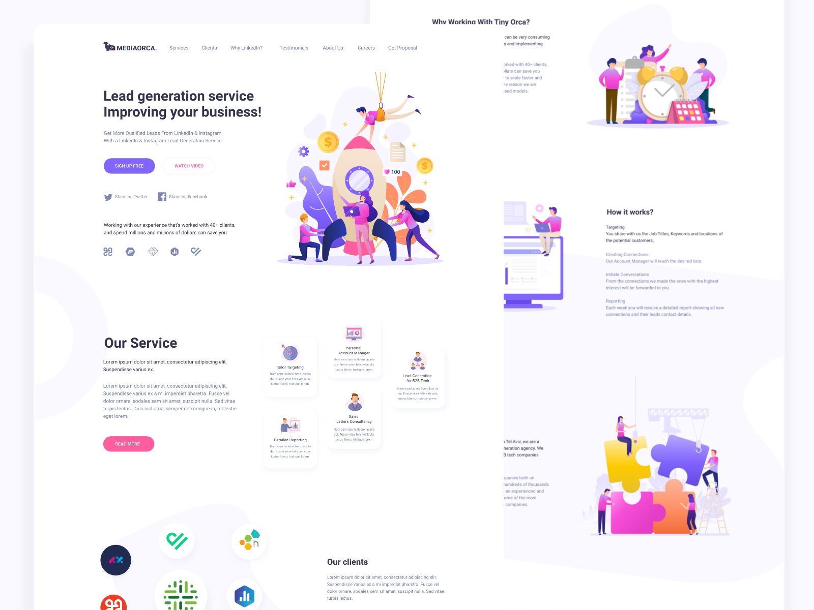 Service Lead Generation Website Design by Lev Modeon on Dribbble Service Lead Generation Website Design by Lev Modeon on Dribbble