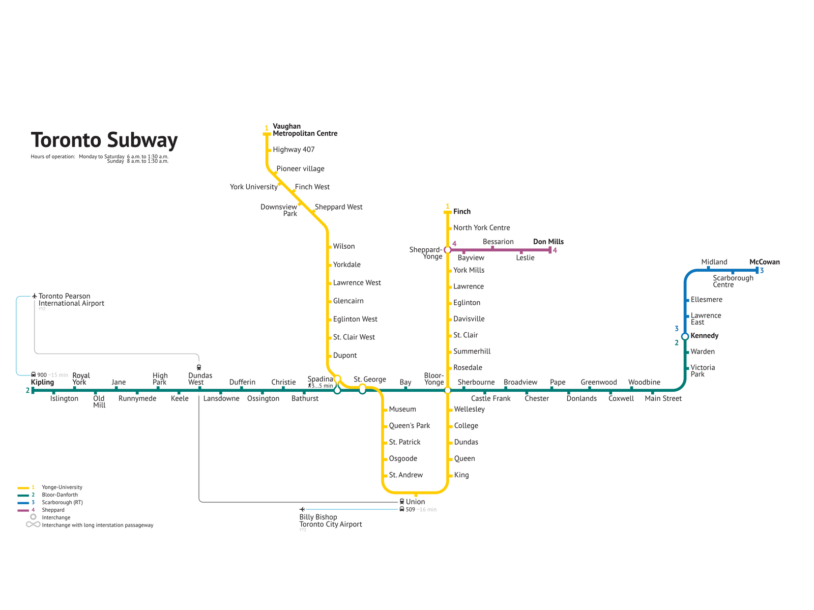 Toronto Subway — 2019 [Unofficial] by AV on Dribbble