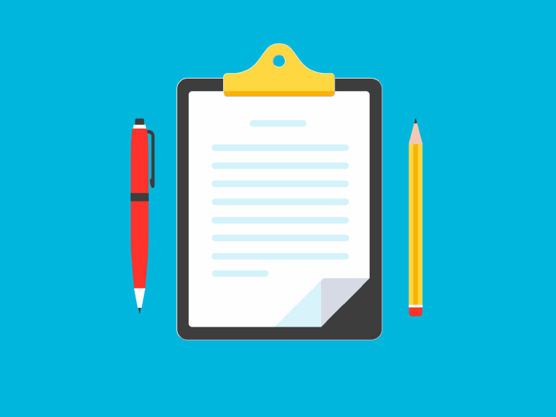 Clipboard with text by Konstantin Mironov on Dribbble