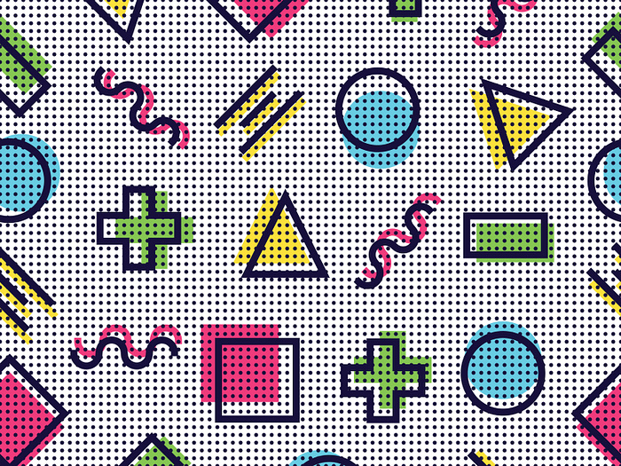Geometric Background With Geometric Shapes And Curves Pattern By Konstantin Mironov On Dribbble
