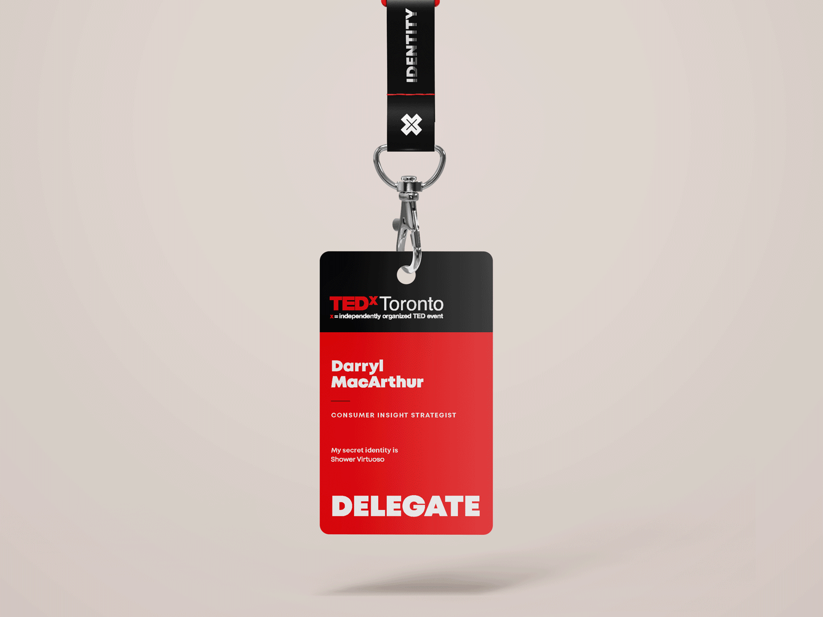 TEDxToronto Lanyard by Janelle Lamothe on Dribbble