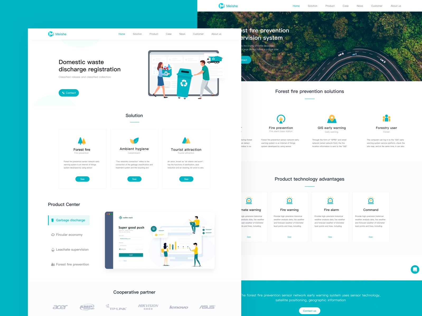 Garbage classification web page design by 姚建龙 on Dribbble