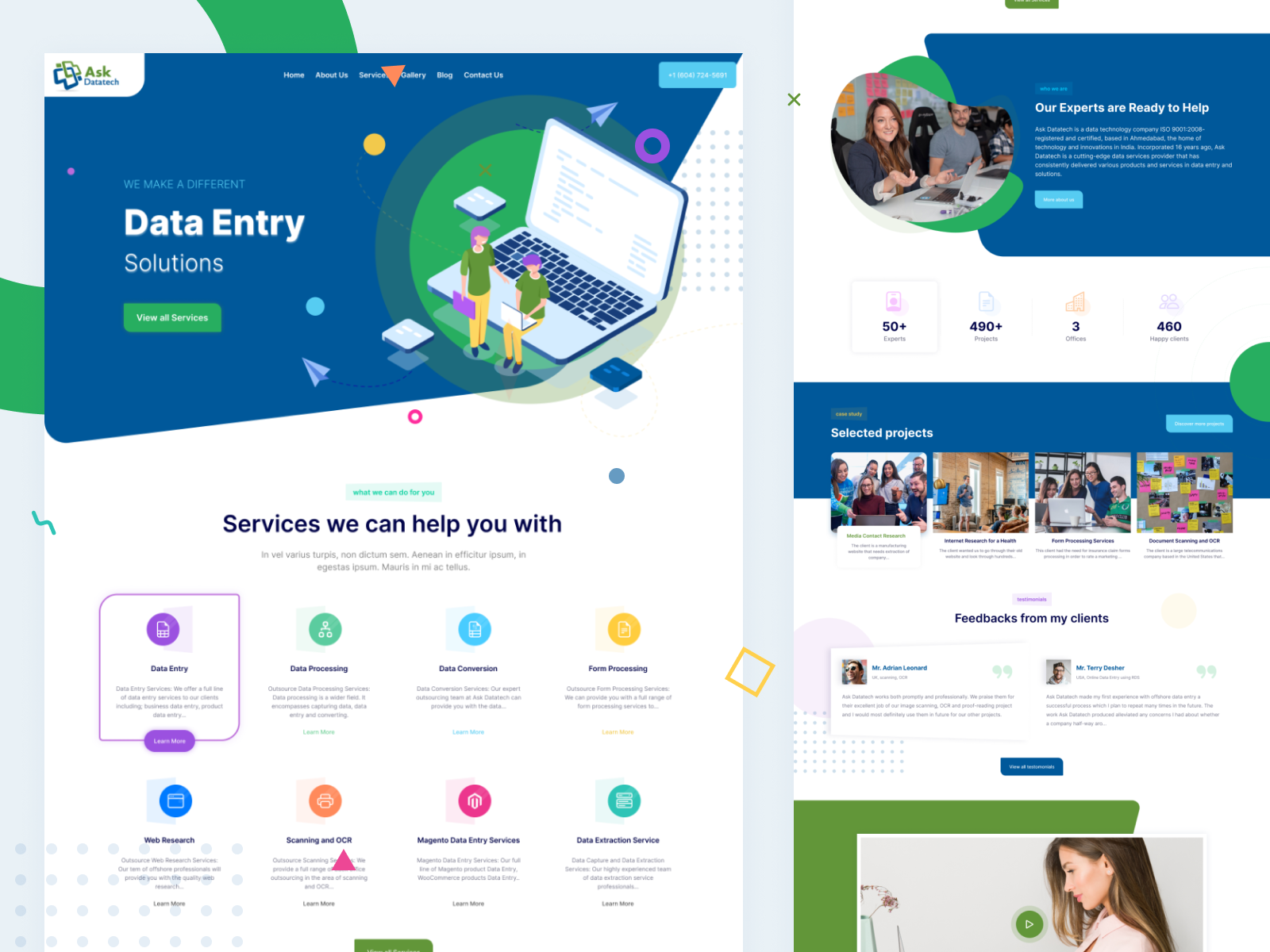 Ask Datatech - Data Entry Solutions by iGex Solutions on Dribbble