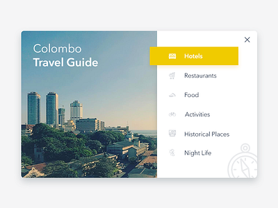 Travel guide - web app UI by Arimac on Dribbble