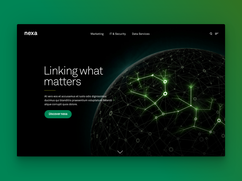 Tech Company Homepage Concept by Matthew Birtch on Dribbble