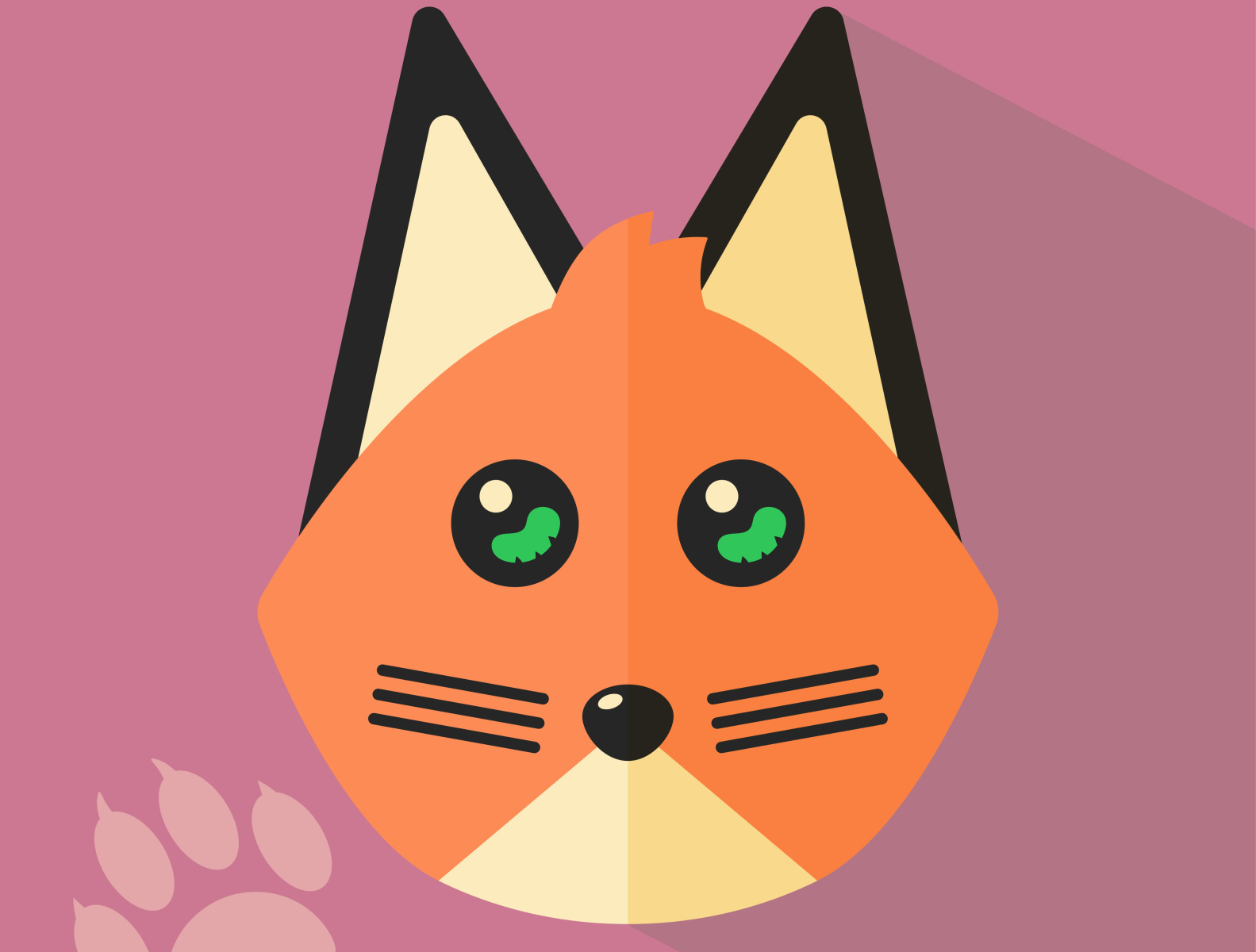 Flat fox by Arthur Esteves on Dribbble