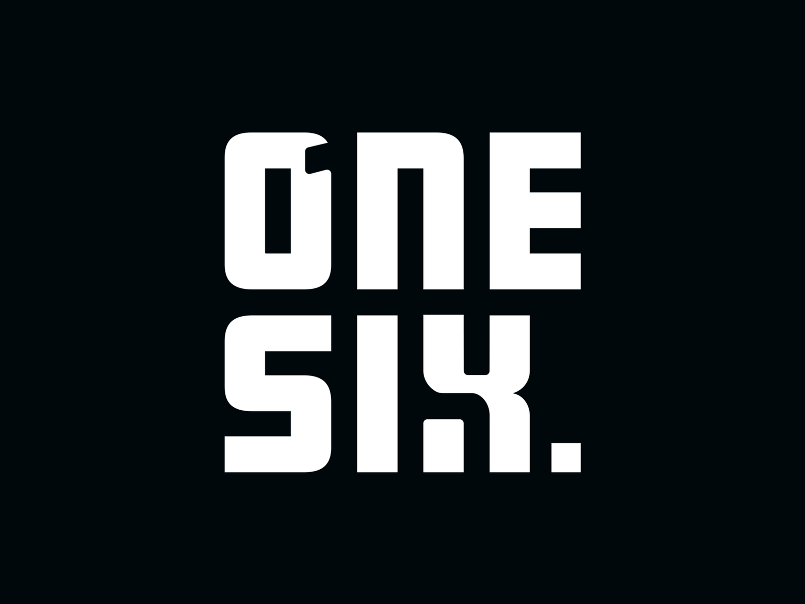 One Six Logo by Paul Sterry on Dribbble