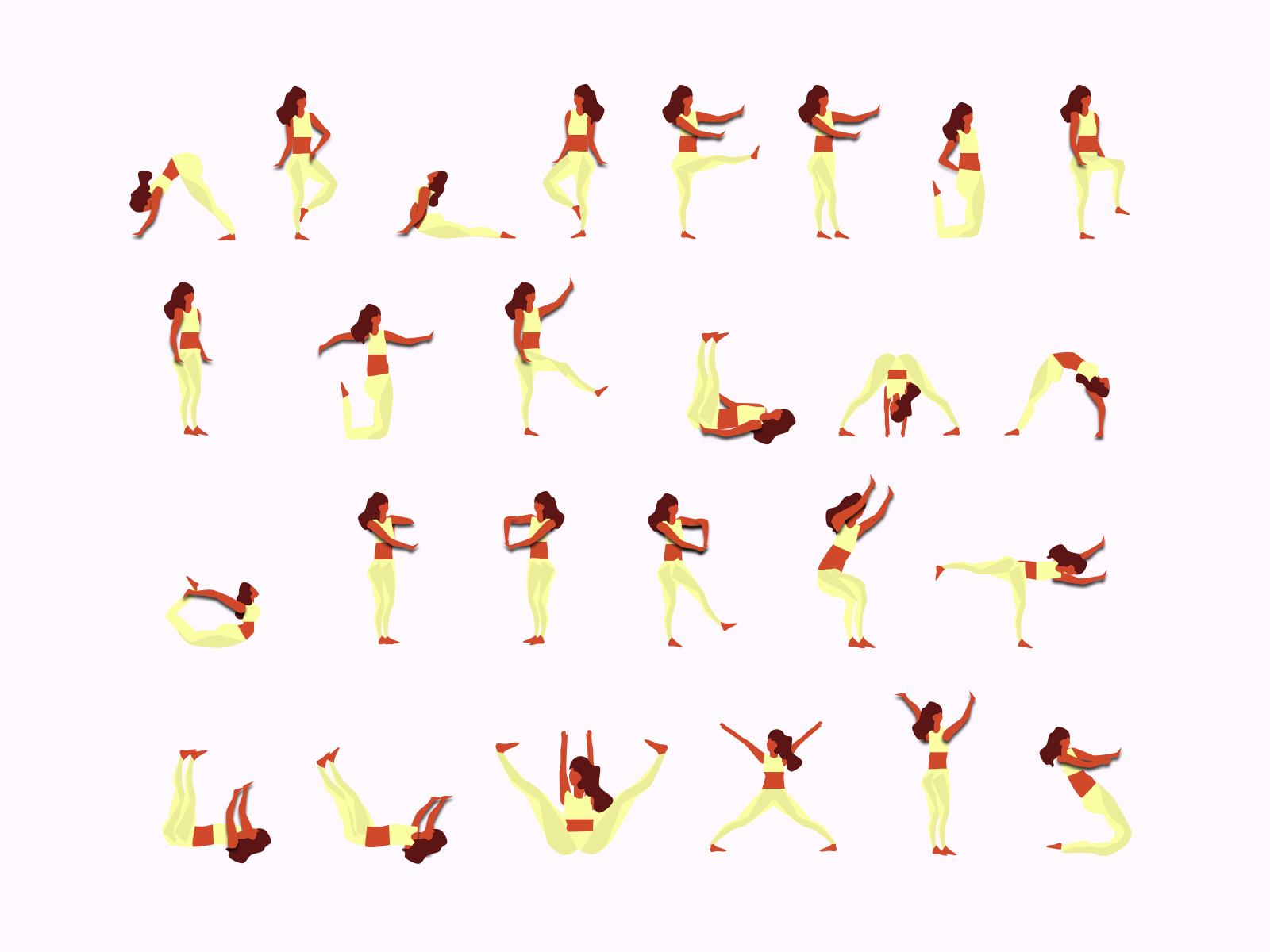 Asana Alphabet by Katie Jordan on Dribbble
