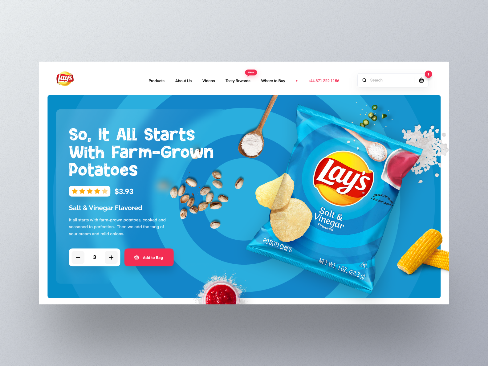 Lay's Web UI exploration by Farzan Faruk for Orizon: UI/UX Design ...