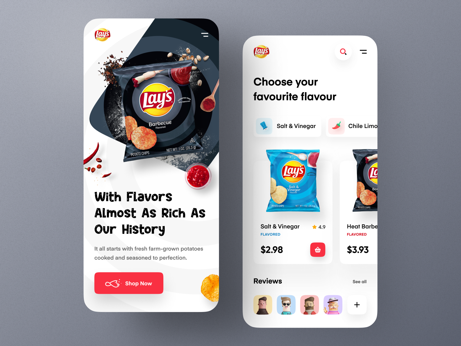 Lay's Website - Mobile concept by Farzan Faruk for Orizon: UI/UX Design ...