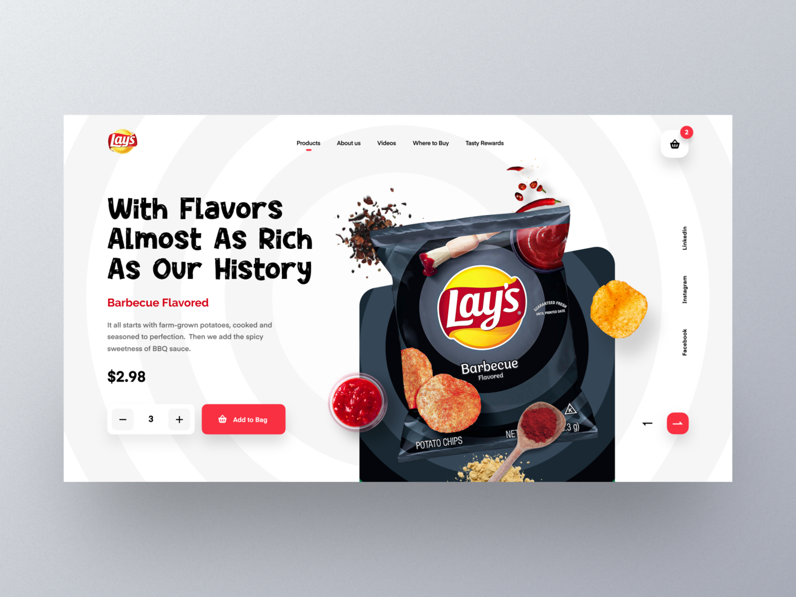Lay's Website - Mobile concept by Farzan Faruk 👑 for Orizon: UI/UX ...