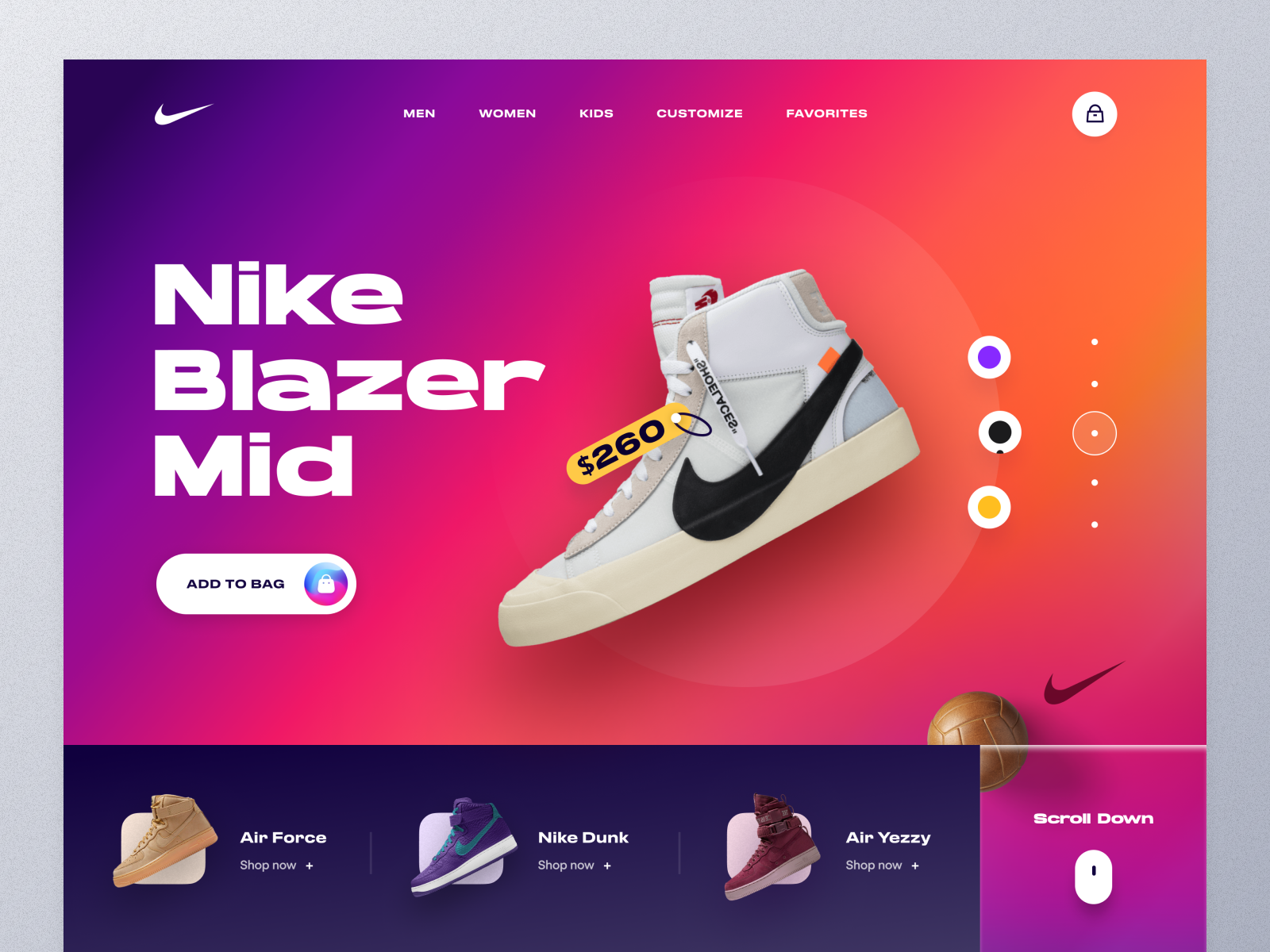 Nike Landing Page By Farzan Faruk For Orizon UI UX Design Agency On 