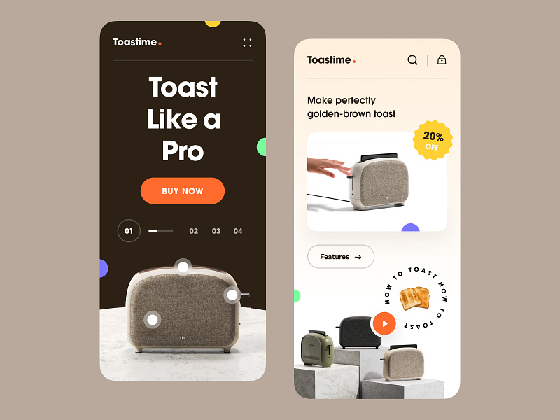 Browse thousands of Toast images for design inspiration | Dribbble