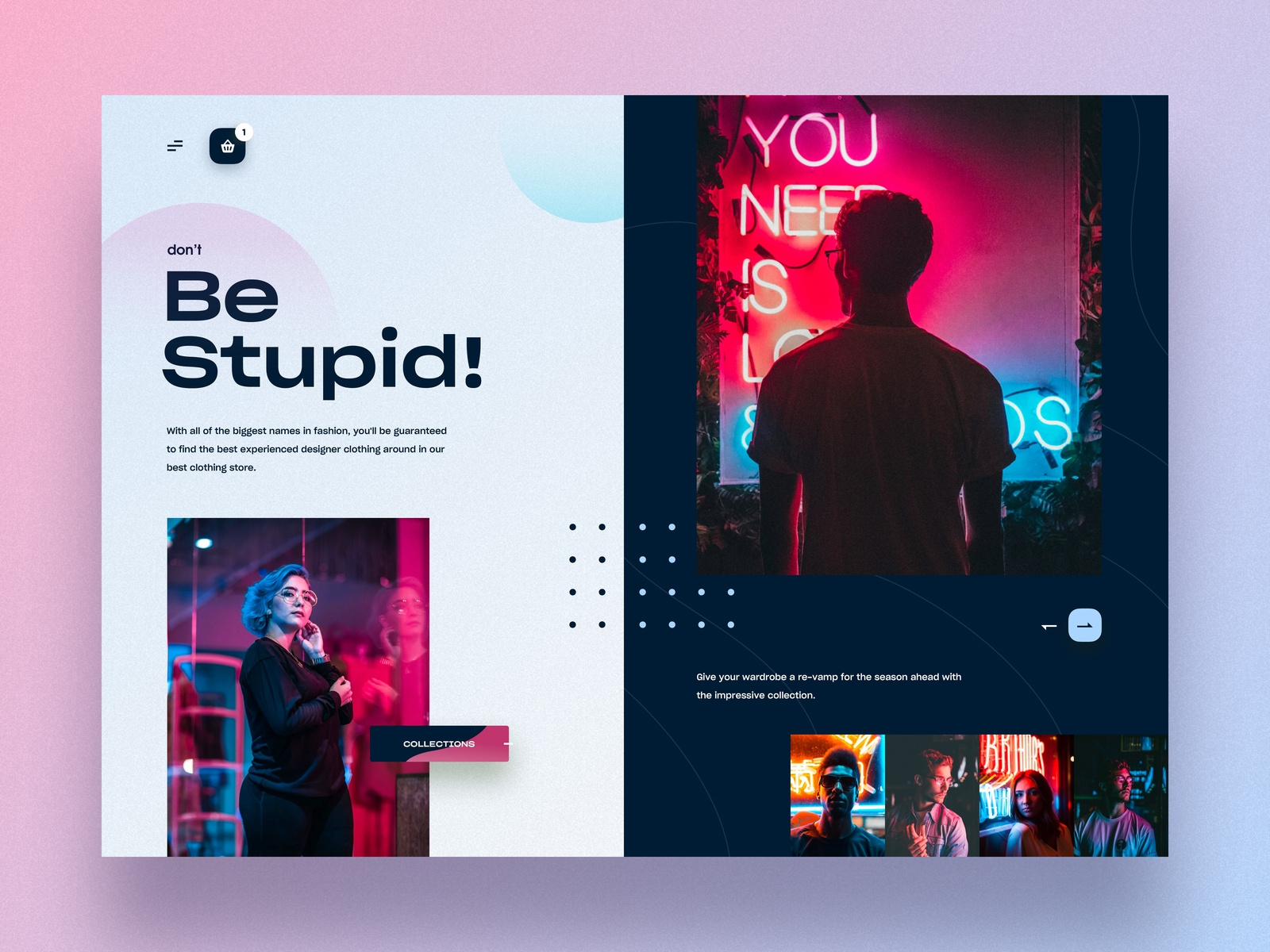 Fashion Web UI by Farzan Faruk on Dribbble