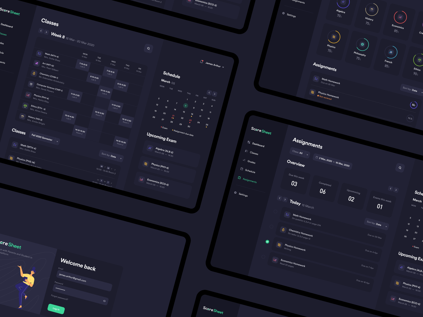 ScoreSheet – Web app by Luka Bendić on Dribbble