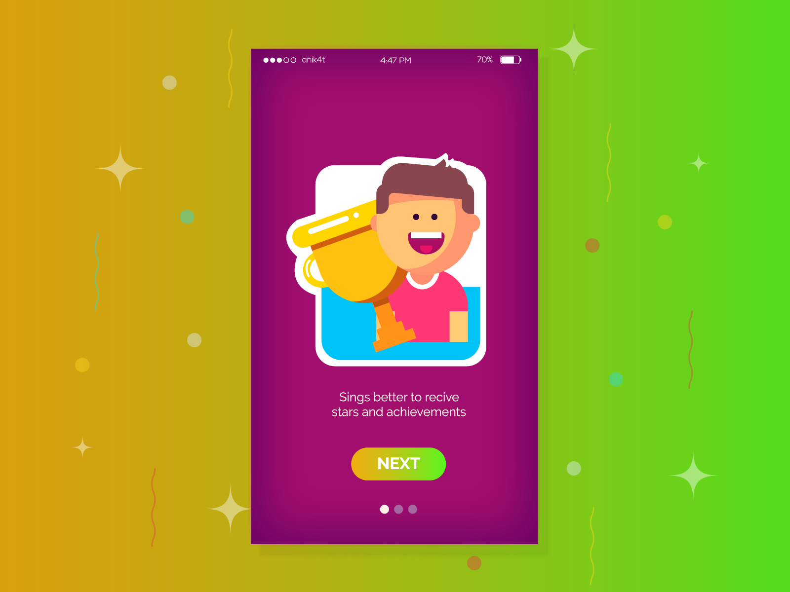 Achievement Winner Apps UI by Md. Anikul Islam on Dribbble
