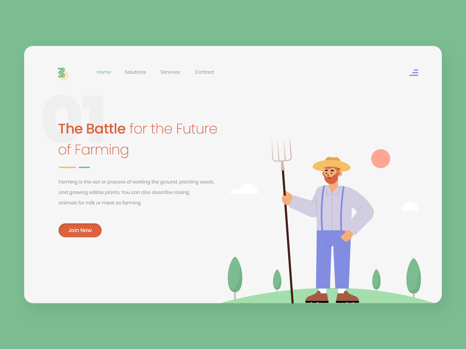 Farming Website by Master Creationz on Dribbble